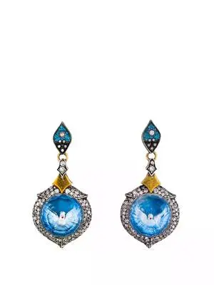 SEVAN BIÇAKÇI Diamond Dove Drop Earrings - Silver