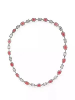 SABOO FINE JEWELS Conch-pearl And Diamond Necklace - Silver