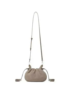 Fabiana Filippi Tassel-embellished Ruched Shoulder Bag