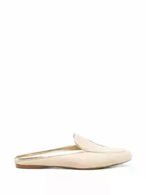 FORTE_FORTE Pony-hair Loafers - Neutrals