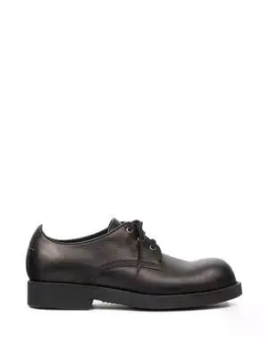 MAISON MARGIELA Leather Biker Lace-up Shoes - Black