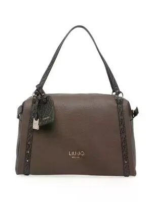 Liu Jo Logo-print Studded Tote Bag - Brown