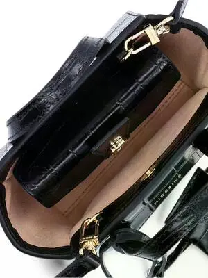 HIDESINS Xs Flap Crocodille-effect Leather Tote Bag