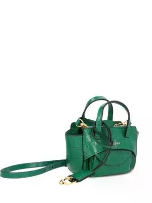 HIDESINS Xs Flap Crocodille-effect Tote Bag - Green