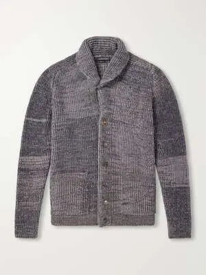 BEGG & CO. Surfer Cashmere Cardigan - Gray