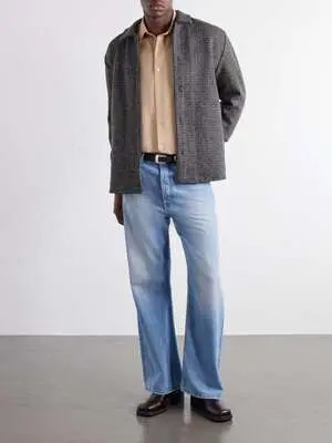 A KIND OF GUISE Cullu Checked Brushed Wool-tweed Overshirt