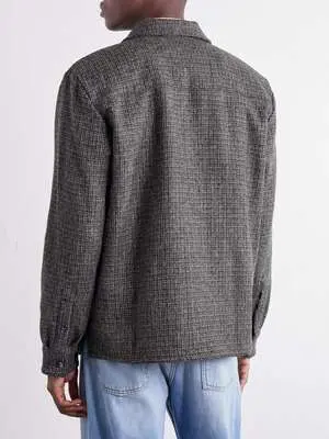 A KIND OF GUISE Cullu Checked Brushed Wool-tweed Overshirt