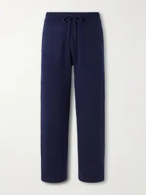 Aimé Leon Dore Straight-leg Cashmere-blend Sweatpants - Blue