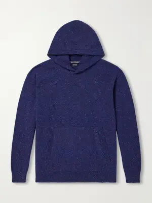BEGG & CO. Brennan Cashmere Hoodie - Blue