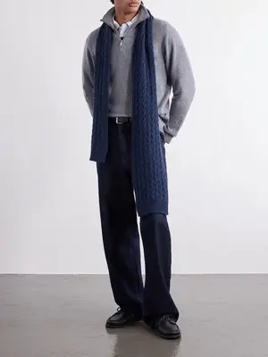 BEGG & CO. Bernard Cashmere And Wool-blend Scarf