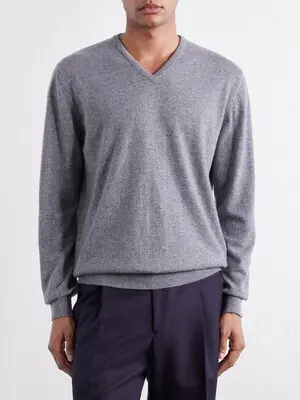 BEGG & CO. Heriot Cashmere Sweater - Gray