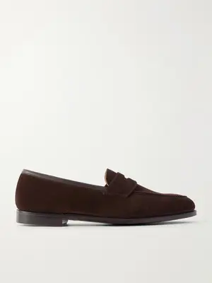 George Cleverley Bradley Ii Suede Loafers - Brown