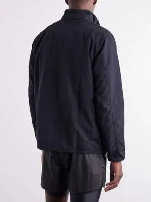 DISTRICT VISION Logo-appliquéd Half-zip Shell Running Jacket