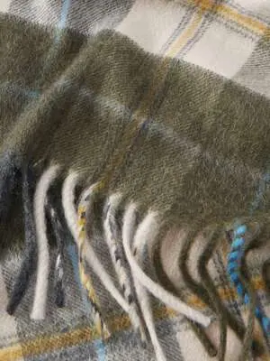 BEGG & CO. Arran Bennet Fringed Checked Cashmere Scarf