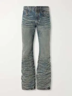 Acne Studios Washed Whiskered Straight-leg Jeans - Blue