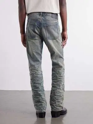 Acne Studios Washed Whiskered Straight-leg Jeans