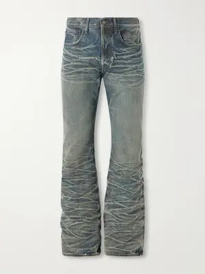 Acne Studios Washed Whiskered Straight-leg Jeans - Blue