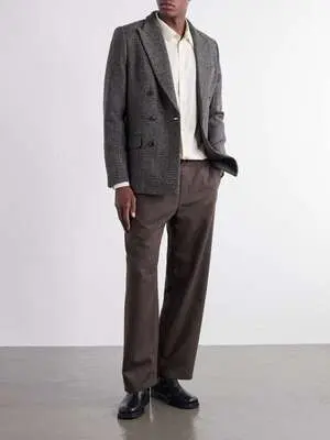 A KIND OF GUISE Samurai Wide-leg Wool-twill Drawstring Trousers