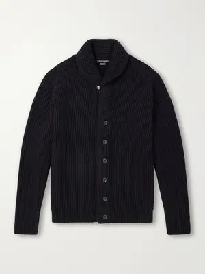 BEGG & CO. Yacht Cashmere Cardigan - Black