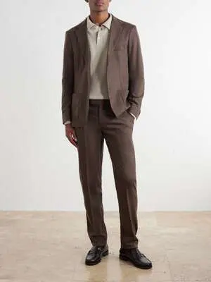 Sunspel Wool And Cashmere-blend Flannel Suit Jacket