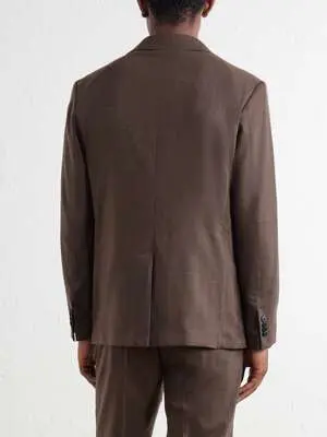 Sunspel Wool And Cashmere-blend Flannel Suit Jacket