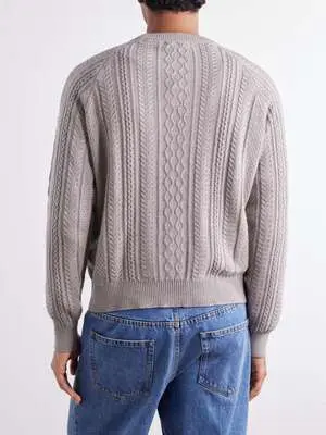 BEGG & CO. Maytime Cable-knit Cashmere-blend Sweater