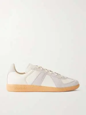 ADIDAS ORIGINALS Bw Army Suede-trimmed Leather Sneakers - Light Gray