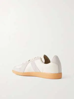 ADIDAS ORIGINALS Bw Army Suede-trimmed Leather Sneakers - Light Gray