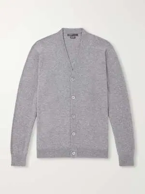 BEGG & CO. Heriot Cashmere Cardigan - Gray