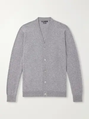 BEGG & CO. Heriot Cashmere Cardigan - Gray