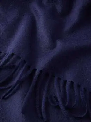 BEGG & CO. Arran Fringed Brushed-cashmere Scarf