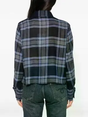 Marella Check-pattern Tie-neck Shirt