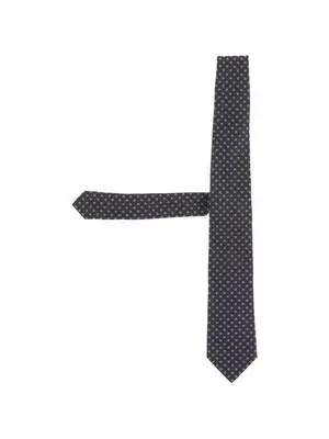BOSS One Patterned Silk-jacquard Tie - Black