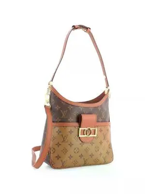 LOUIS VUITTON Dauphine Reverse Monogram Canvas Pm Hobo Bag