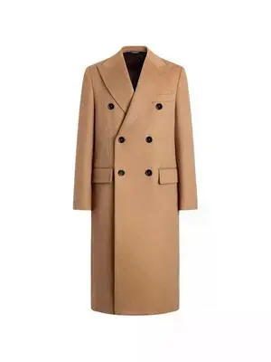 Dolce & Gabbana Double-breasted Camel Coat - Neutrals