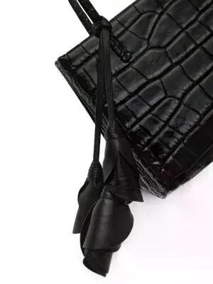 Magda Butrym Barbara Croc-effect Floral-pendant Tote Bag