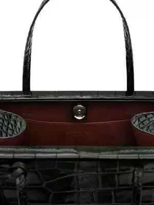 Magda Butrym Barbara Croc-effect Floral-pendant Tote Bag