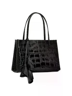 Magda Butrym Barbara Croc-effect Floral-pendant Tote Bag