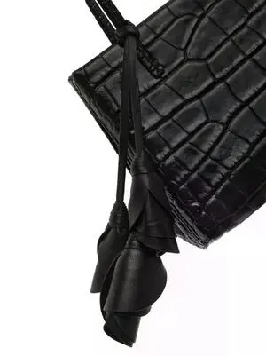 Magda Butrym Barbara Croc-effect Floral-pendant Tote Bag