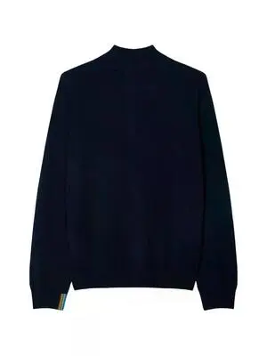 Paul Smith Navy Cashmere Zip Cardigan