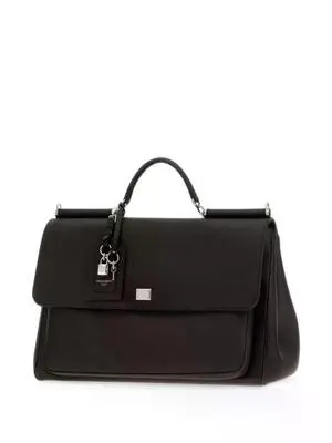 Dolce & Gabbana My Sicily Grained-leather Tote Bag