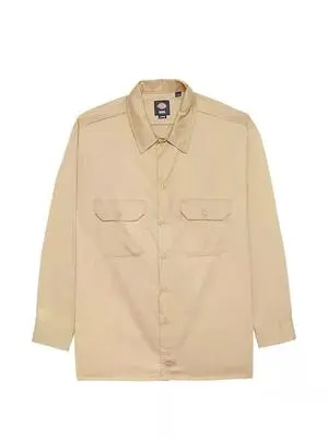 Dickies Button-up Patch-pocket Shirt - Neutrals