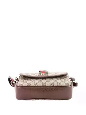Gucci Ophidia Flap Gg Coated Canvas Small Shoulder Bag
