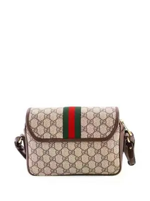Gucci Ophidia Flap Gg Coated Canvas Small Shoulder Bag
