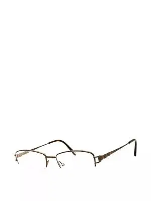 EMOZIONI Rectangle-frame Glasses - Brown