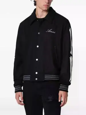 Amiri Skeler-embroidered Jacket - Black