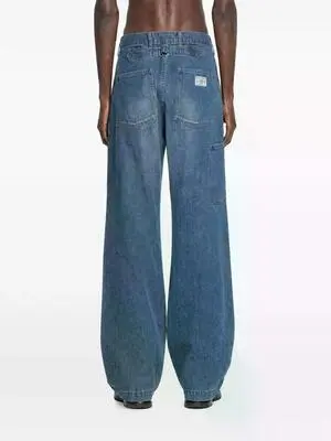 HUMAN MADE Logo-print Cotton Baggy Jeans