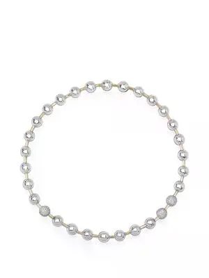 RAINBOW K Diamond Ball-chain Necklace - Silver