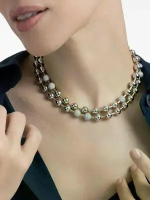 RAINBOW K Diamond Ball-chain Necklace