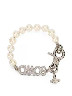 VIVIENNE WESTWOOD Orb-pendant Faux-pearl Bracelets - Silver